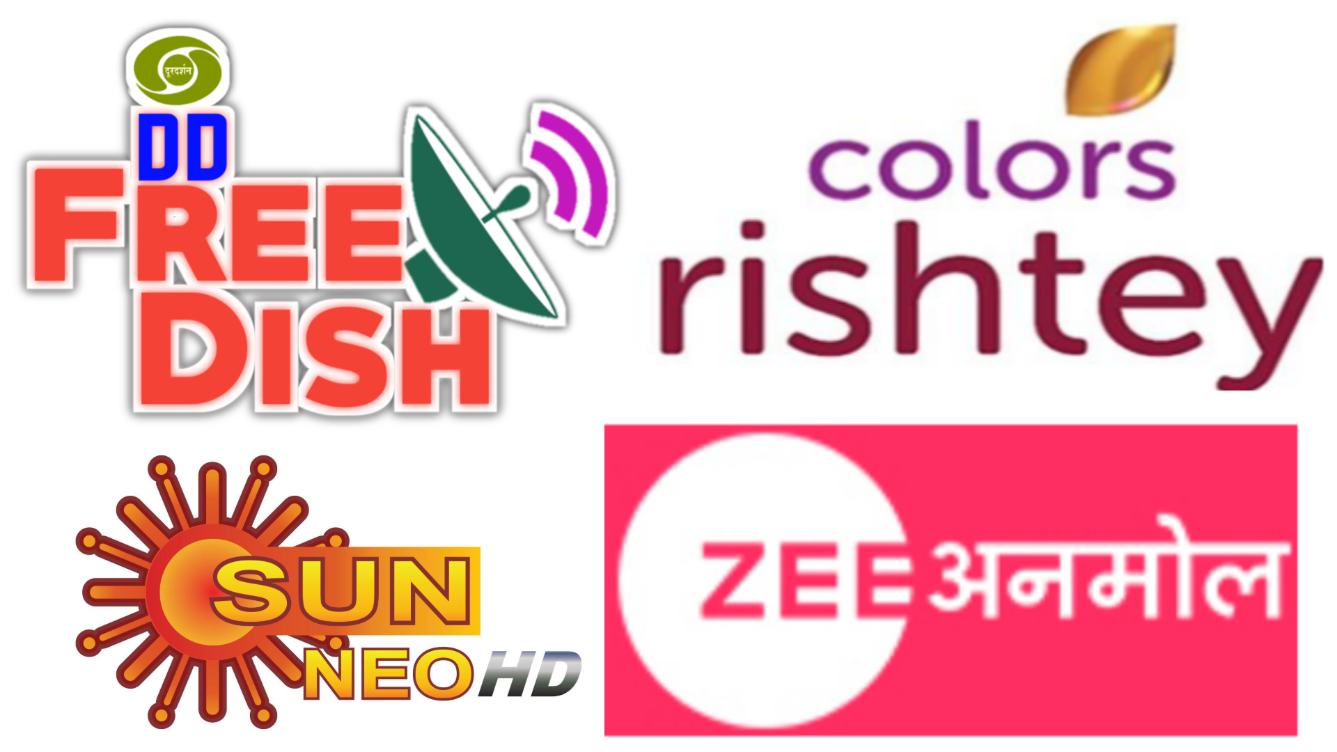 Colors Rishte Zee Anmol Sun Neo On DD Free Dish - DD Freedish 2025 E ...