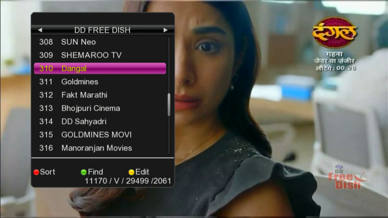 DD Free Dish Channel List 2025 - MPEG-2/4 SD/HD Channels & Services - Sahil Free Dish