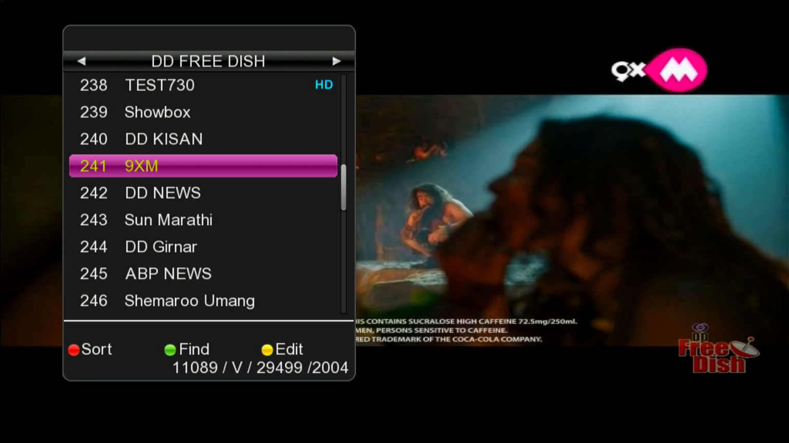 DD Free Dish Channel List 2025 - MPEG-2/4 SD/HD Channels & Services - Sahil Free Dish